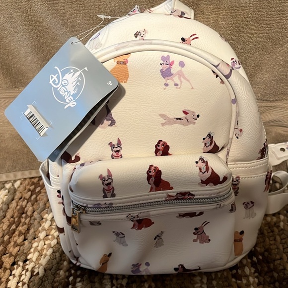 Disney | Bags | Oh My Disney Vinyl Disney Dogs Backpack Cream Color ...